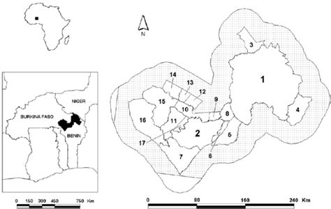 Location Of The W Arly Pendjari Wap Ecological Complex In Africa Download Scientific Diagram