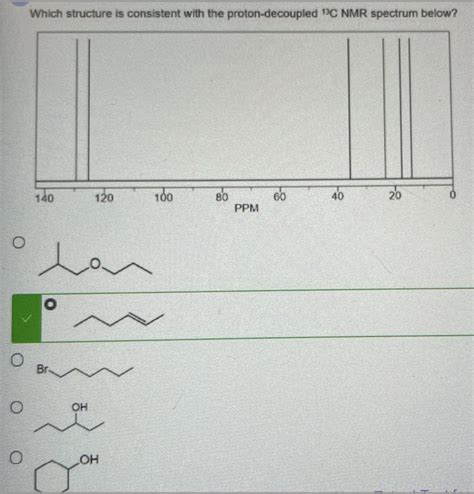 Solved Which Structure Is Consistent With The