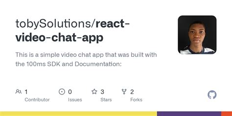 Github Tobysolutionsreact Video Chat App This Is A Simple Video