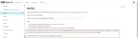 Superset【问题 01】superset连接mysql数据库报错（unexpected Error Occurred Pleace