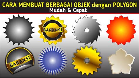 Membuat Berbagai Bentuk Objek Dengan Polygon Tool Tutorial Coreldraw