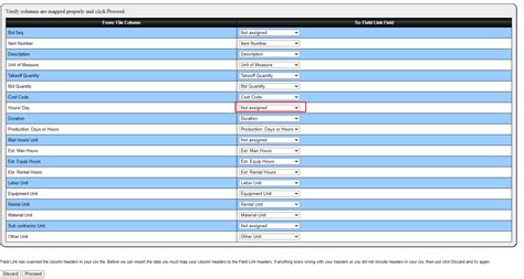 Field Link How To Import Projects That Were Not Bid In Estimating Link