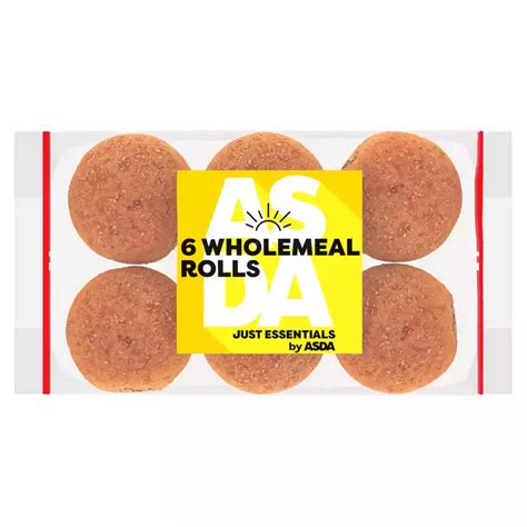 Just Essential By Asda 6 Wholemeal Rolls Is Halal Suitable Vegan Vegetarian Halal Check
