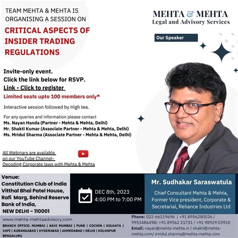 cs adv shakti kumar on linkedin join us for an enlightening seminar on critical aspects of