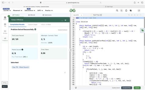 Gfg160 Geekstreak2024 Dsa Problemsolving Codingjourney R Jessica Heizal