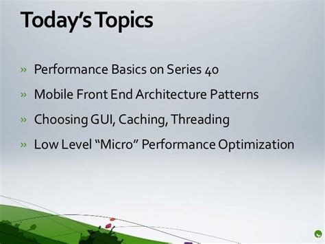 Designing And Coding Series 40 Java Apps For High Performance