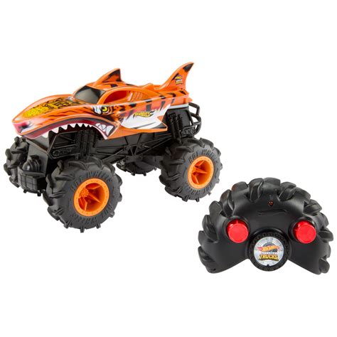 Hot Wheels Monster Trucks RC 1:24 Scale Tiger Shark Vehicle Review: Is ...