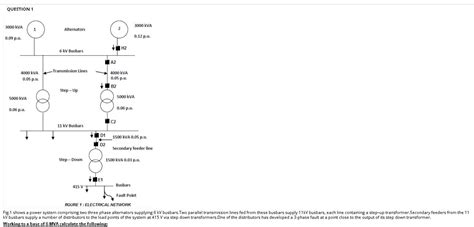 Solved 1 Calculate The Combined Per Unit P U Reactance Of Chegg Com