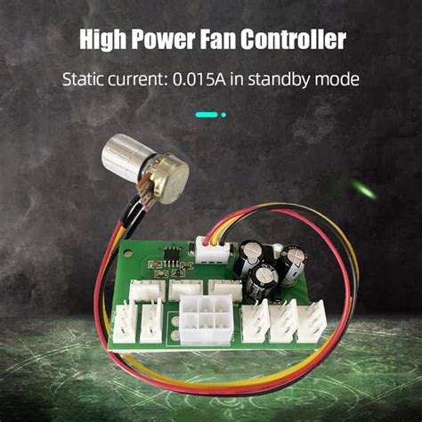 DC12V FAN CONTROLLER 3 4 Wire PWM Fan Speed Governor 8 Way For Computer Case Fan EUR 4 39