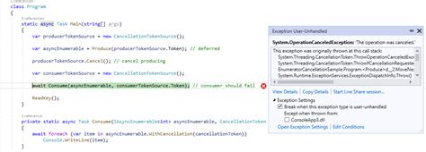 EnumeratorCancellation CancellationToken Parameter From The Generated IAsyncEnumerable