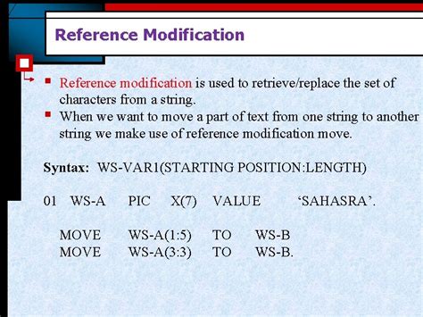 Ibm Mainframes Cobol Training Class Introduction To Strings