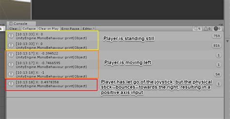 Unity How Can I Prevent Movement From Analog Joystick Bounce Game Development Stack Exchange