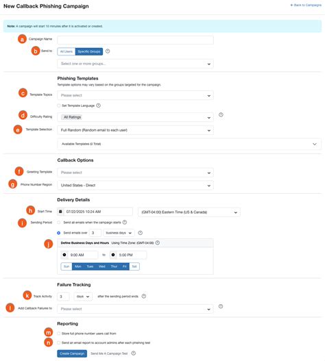 Create And Manage Callback Phishing Campaigns KnowBe Knowledge Base