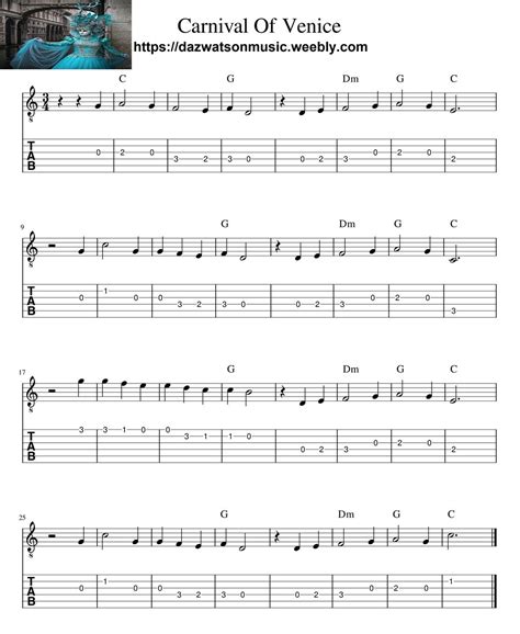 Classical Tabs Dw Guitar Tabs Easy Guitar