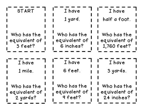 Conversion Chart 6th Grade