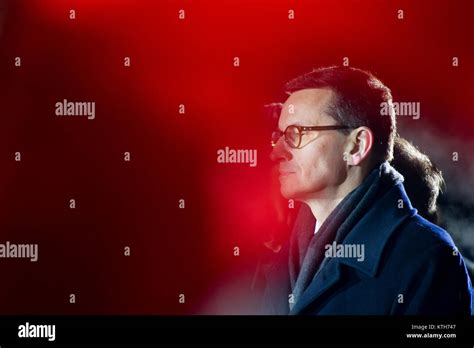 Mateusz Morawiecki Prime Minister Of Poland During Celebration Of The Th Anniversary Of