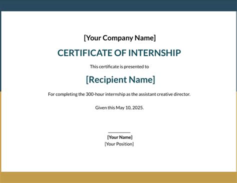 Creative Internship Certificate Template Edit Online And Download