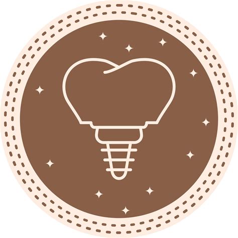 Prosthetic Tooth Distinct Visual Symbol Form 71653594 Vector Art At