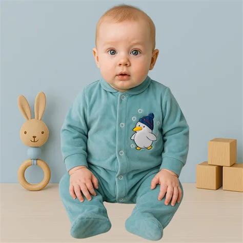 Macacão Bebê Menino Manga Longa Plush Pé Reverso Kadic 02 Mercadolivre