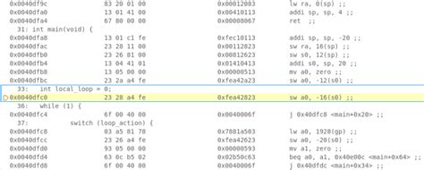 c symbol names are not displayed in the disassembly view · issue