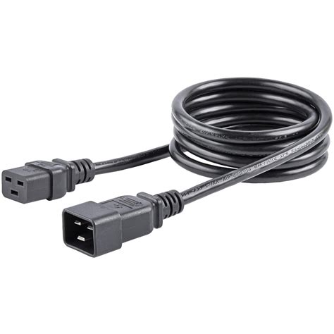Startech Com 6ft 18m Heavy Duty Extension Cord Iec C19 To Iec C20