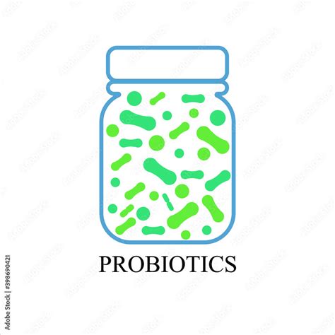Vector De Stock Probiotics Vector Background Lacto Bacteria Supplement