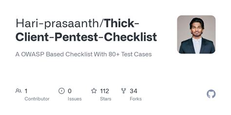 Github Hari Prasaanththick Client Pentest Checklist A Owasp Based