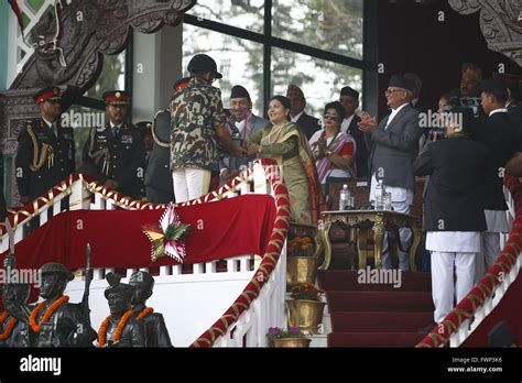 Kathmandu Nepal 7th Apr 2016 President Of Nepal Bidhya Devi