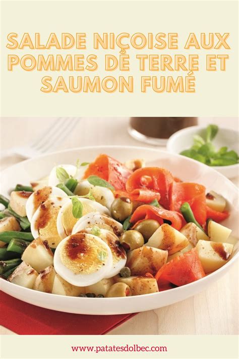 Salade niçoise aux pommes de terre et saumon fumé