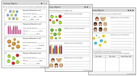 classifying objects worksheets