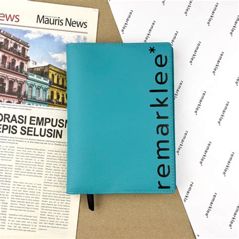 Обложка Remarklee "Бирюзовая " универсальная из экокожи для планера ...