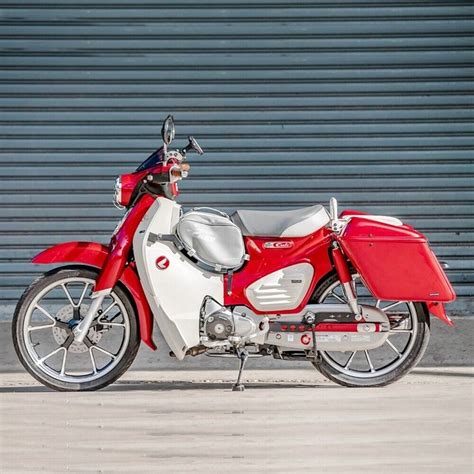 B19 Red Color Bag Luggage For Honda C125 Cub Super Carry Rack Support