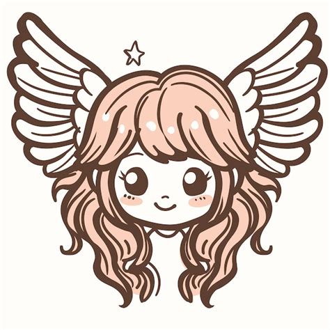 Una Foto De Una Chica Con Alas Que Dice ángel Vector Premium Generado