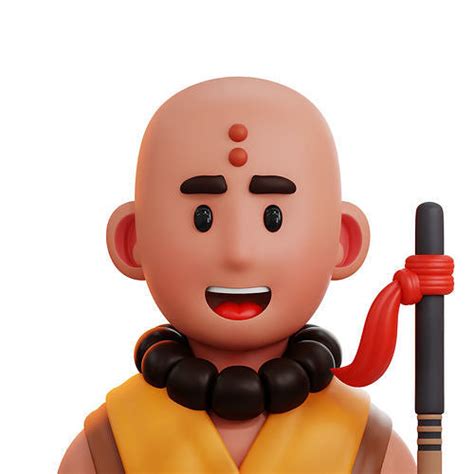 3d Model Monk Avatar 3d Icon Vr Ar Low Poly Cgtrader