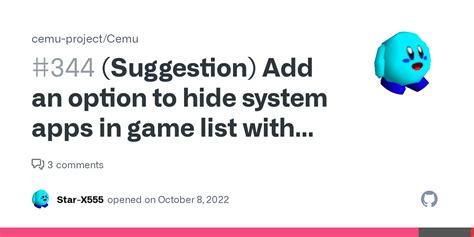 Suggestion Add An Option To Hide System Apps In Game List With