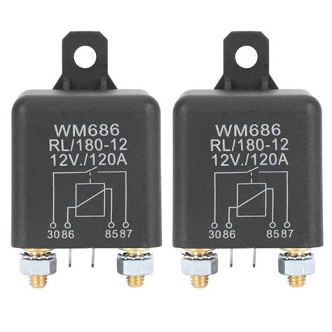 2x Dc 12v Relay Battery Isolating Relay 12v 120a Peak Load For Car