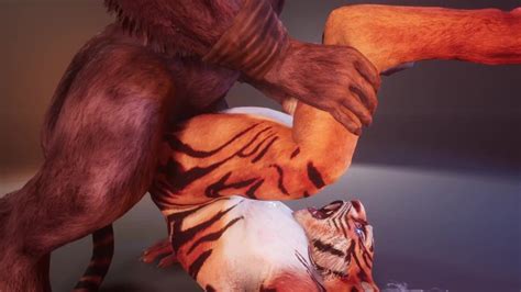 Pet Fetish Minotaur Cums à lintérieur dun garçon tigre après sêtre assis sur son visage