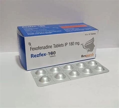 180mg Fexofenadine Tablets Packaging Type Box At Rs 1200box In Panchkula