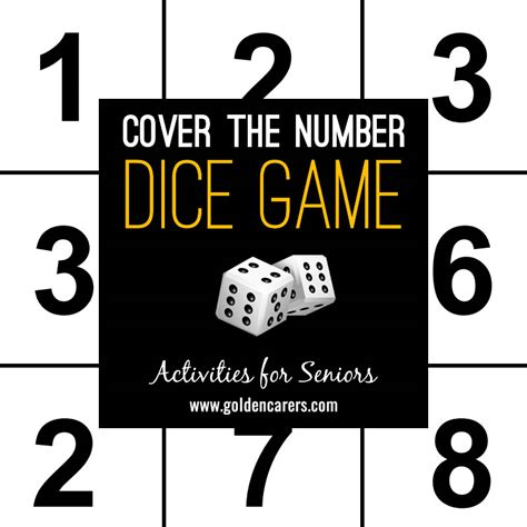 Cover The Number Dice Game