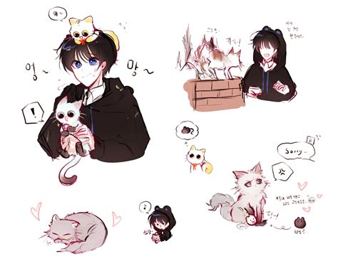 반달솜 On Twitter B와 고양이~ 그세 고양이 그리는 감 없어지는중 Yfnq1e7hes