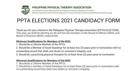 Ppta Elec21ons Candidacy Form Docx Docdroid