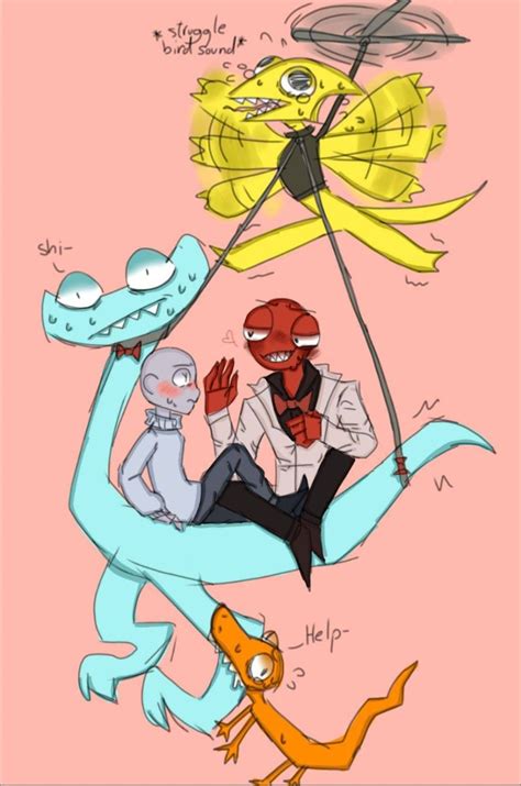 Rainbow Friends Милые рисунки Эскизы персонажей Арт челлендж