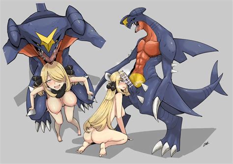 Cynthia And Garchomp Pokemon And 1 More Drawn By Chouku