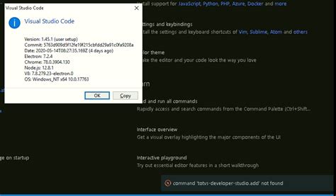 Tela De Welcome Não Abre Para Configurar O Vscode · Issue 379 · Totvstds Vscode · Github