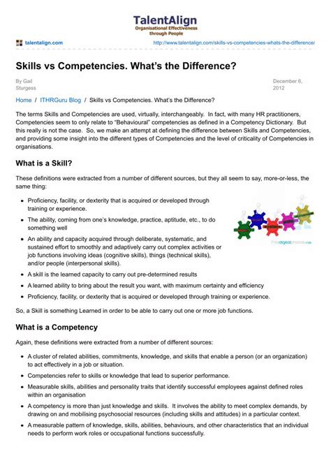 PDF Skills Vs Competencies Whats The Difference DOKUMEN TIPS