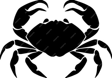 Premium Vector Crab Silhouette Vector Illustration White Background
