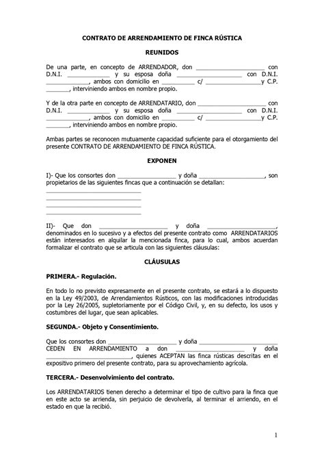 Contrato De Arrendamiento Casa Word Image To U