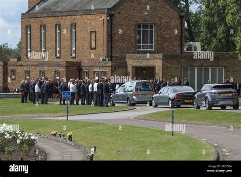 Rob Burrow Cbe Makes His Final Journey As His Funeral Car Enters