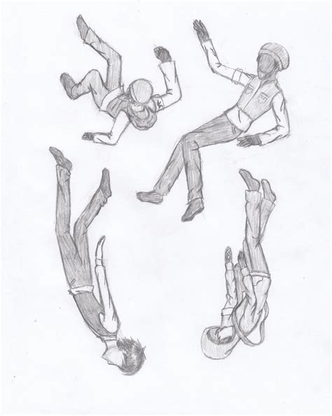 P I E Falling Sketch By Dimensionalwanderer On Deviantart