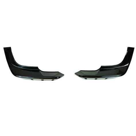 Plomor Gloss Black Abs Front Bumper Splitter Corner Trims For Land